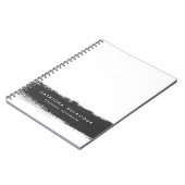 Black Watercolor Splash Personalized Notebook | Zazzle