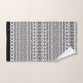 Black & White Aztec Pattern Bath Towel Set | Zazzle