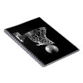 Black & White Basketball Notebook | Zazzle