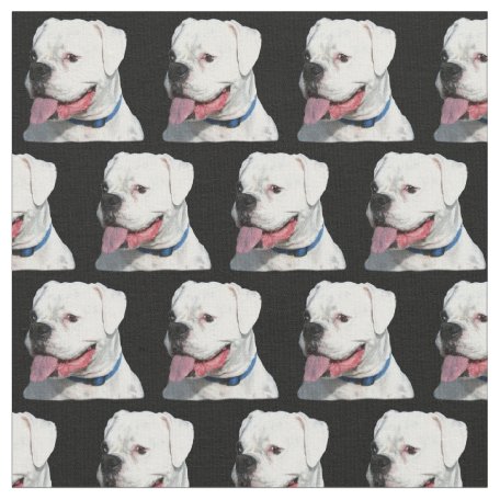 boxer dog fabric | Zazzle