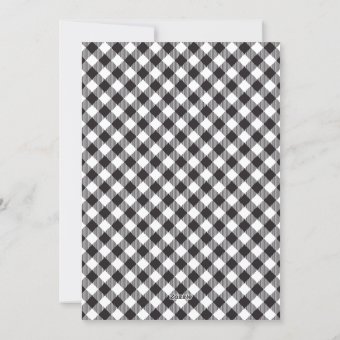 Black White Buffalo Plaid Photo Christmas Cards | Zazzle