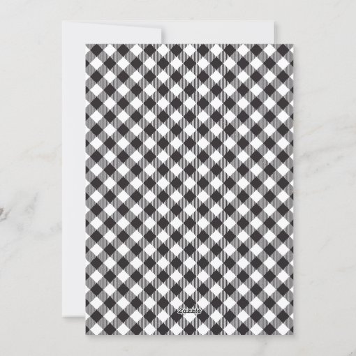 Black White Buffalo Plaid Photo Christmas Cards | Zazzle