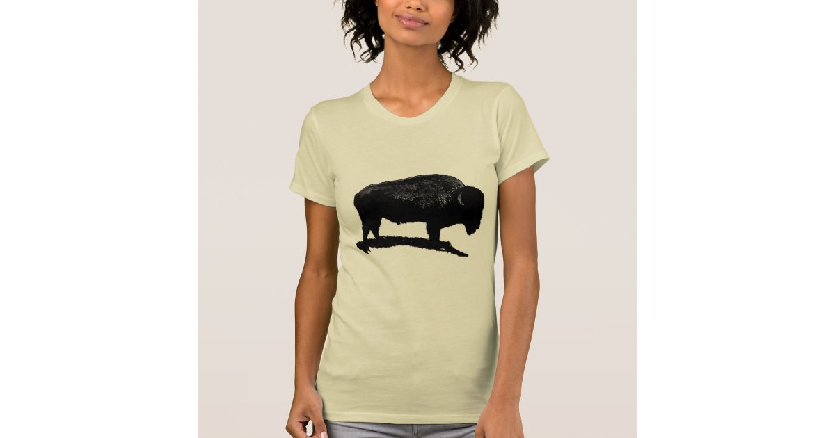 Black & White Buffalo T-Shirt | Zazzle