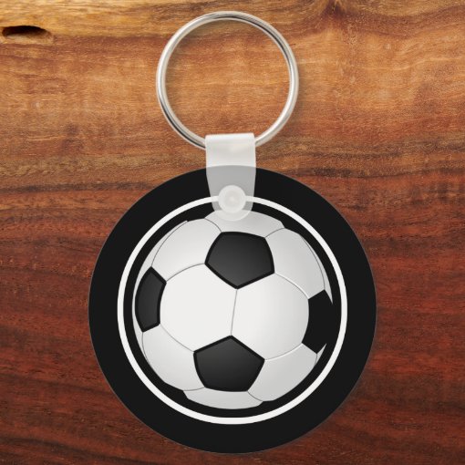 Black, White Cheap Soccer Keychains Soccer Favors | Zazzle