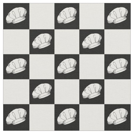 Black and White Checkerboard Pattern Fabric | Zazzle