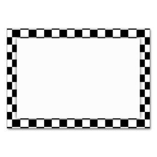 Black And White Checkered Cards | Zazzle