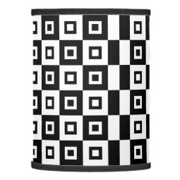 Black & White Checkerboard Illusion Lamp Shade | Zazzle
