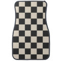 Black White Checkered Car Floor Mat | Zazzle