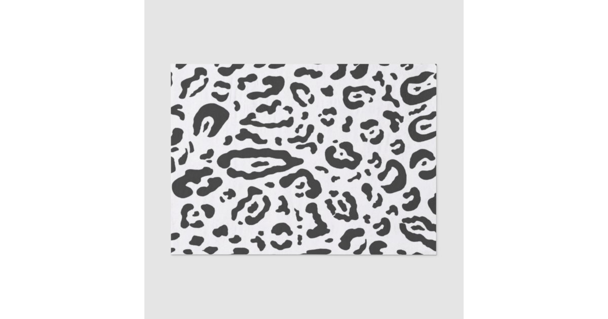 Black & White Cheetah Leopard Animal Print Party Tissue Paper | Zazzle