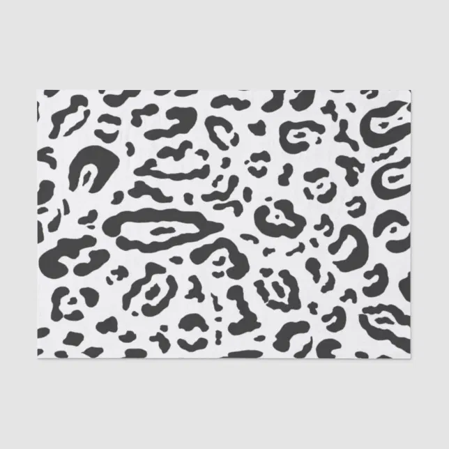 Black & White Cheetah Leopard Animal Print Party Tissue Paper | Zazzle