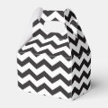 Black & White Chevron Modern Party Favor Boxes | Zazzle