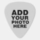 black & white cool modern guitarist photo guitar pick | Zazzle