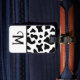 Black & White Cow Print, Color Block Kid's Initial Luggage Tag | Zazzle