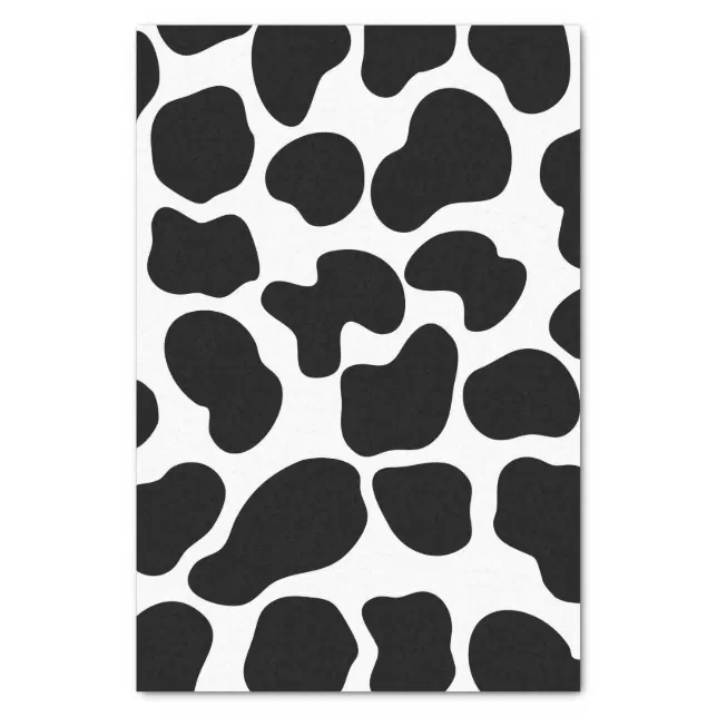 Black & White Cow Print Rustic Farm Tissue Paper | Zazzle