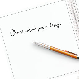 Black white custom logo business QR code Notebook | Zazzle