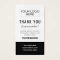 Black White Custom Promo Code Discount Card | Zazzle