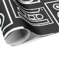 Black White DJ Music Wrapping Paper | Zazzle