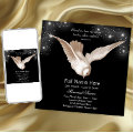 Black White Dove Memorial Service Announcements | Zazzle