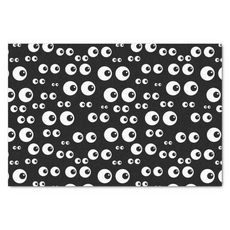 Black & White Eyeball Tissue Paper | Zazzle