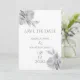 Black & White Floral Elegant Personalized Pretty Save The Date | Zazzle