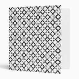 Black & White Geometric III 3-Ring Binder | Zazzle