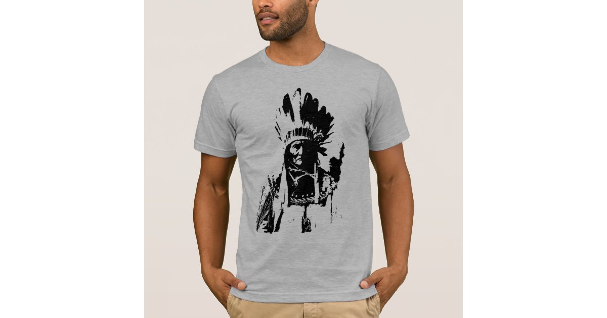 Black & White Geronimo T-Shirt | Zazzle