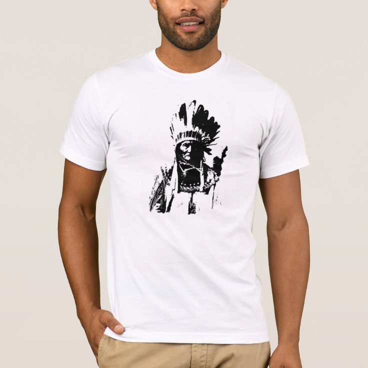 Black & White Geronimo T-Shirt | Zazzle