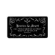 Black White Gothic Scroll Wedding Address Label | Zazzle