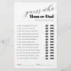 Black White Guessing Baby Shower Game | Zazzle