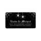 Black White Halloween Wedding Spiders Web Address Label | Zazzle