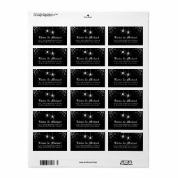 Black White Halloween Wedding Spiders Web Address Label | Zazzle
