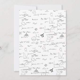 Black White Hand-Lettering Mathematics Graduation Invitation | Zazzle