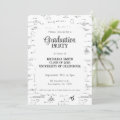 Black White Hand-Lettering Mathematics Graduation Invitation | Zazzle