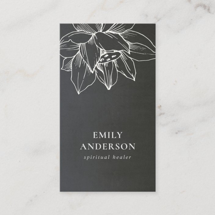 BLACK WHITE LOTUS SIMPLE REIKI SPIRITUAL HEALER BUSINESS CARD | Zazzle.com BLACK WHITE LOTUS SIMPLE REIKI SPIRITUAL HEALER BUSINESS CARD | Zazzle.com