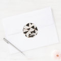 Black & White Marble Classic Round Sticker | Zazzle