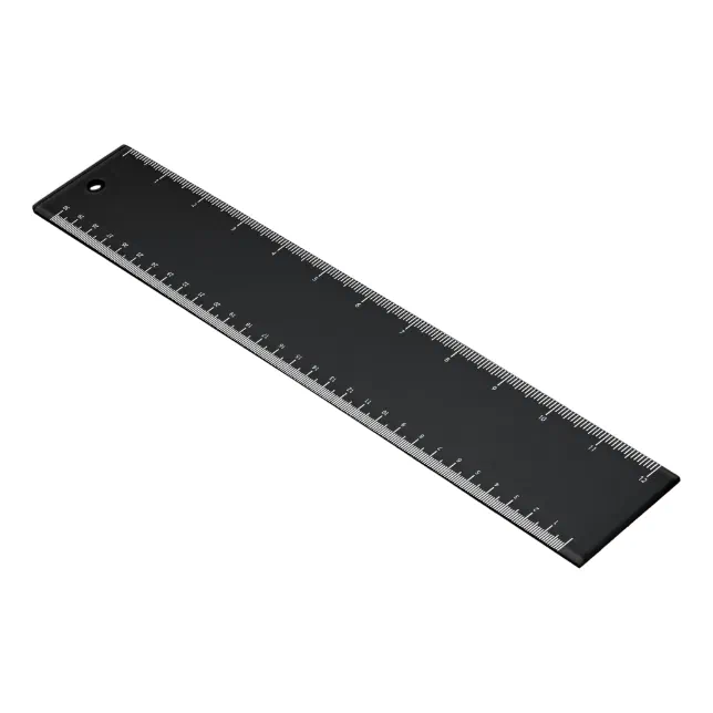 Black ~ White Markings Ruler | Zazzle