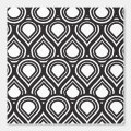 Black & White Mid-Century Modern MCM Wallpaper | Zazzle