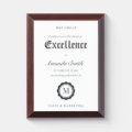 Black & White Minimal Logo Award of Excellence | Zazzle