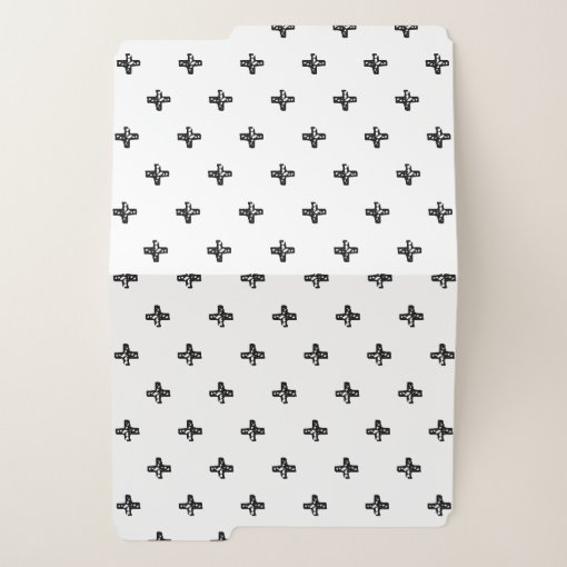Black & White Minimalist File Folders Set | Zazzle