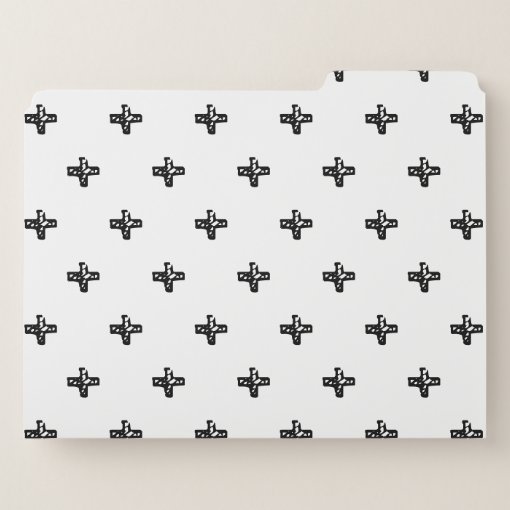 Black & White Minimalist File Folders Set | Zazzle
