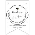 Black White Modern Photo Graduation Bunting Banner | Zazzle