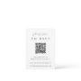 Black & White Modern Script QR Code Wedding RSVP Enclosure Card | Zazzle