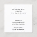 BLACK WHITE MODERN TAX RETURN AGENT PREPARER ICON SQUARE BUSINESS CARD ...