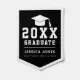 Black & White Modern Varsity | Graduation Pennant | Zazzle