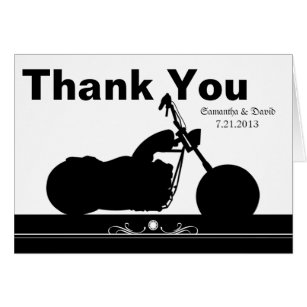 Motorcycle Thank You Cards - Greeting & Photo Cards | Zazzle