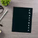 Black white name notebook | Zazzle