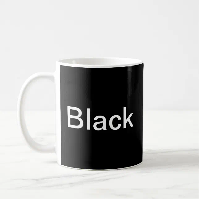 Black & White on Black and White Coffee Mug | Zazzle