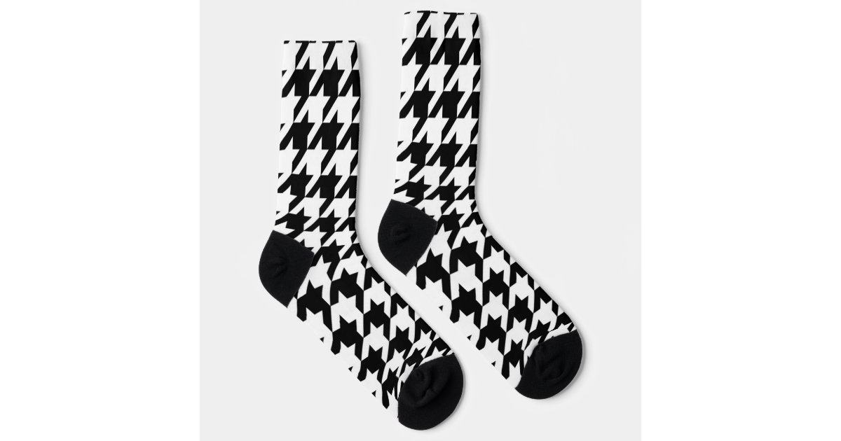 Black & White Pattern Socks | Zazzle