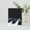 Black & White Piano Keys Postcard | Zazzle