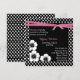 Black & White Polka Dot Birthday Invitation | Zazzle